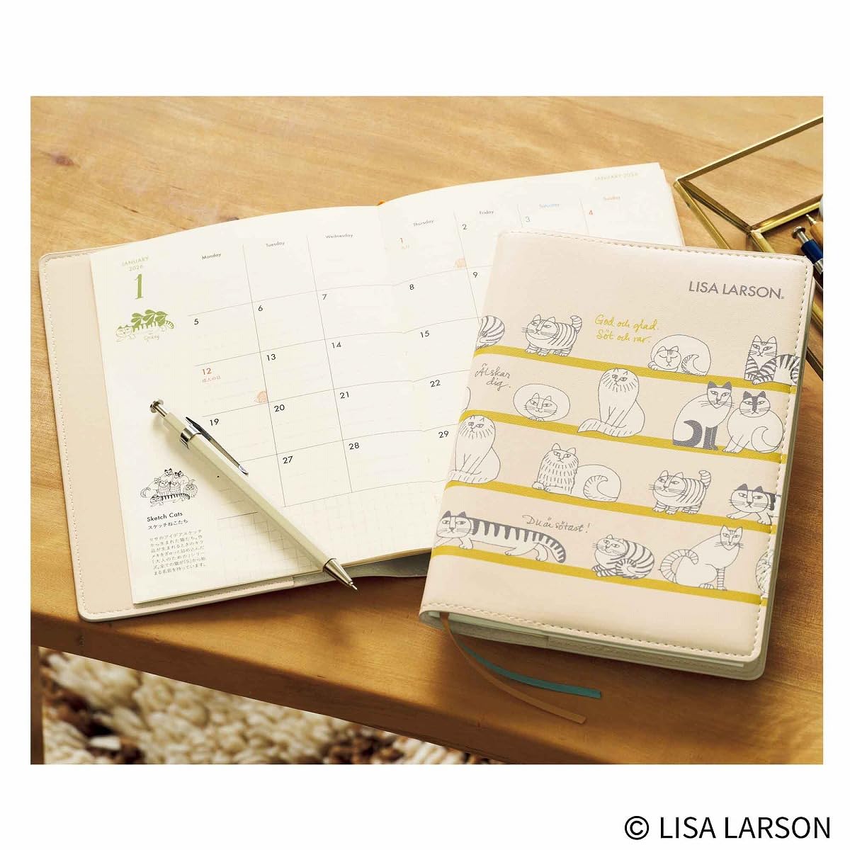 Liniere 雜誌 2026年1月號增刊 封面宮崎葵 附送 Lisa Larson 2026年日程手帳 | SolyJapan 搜購日本 代購直送